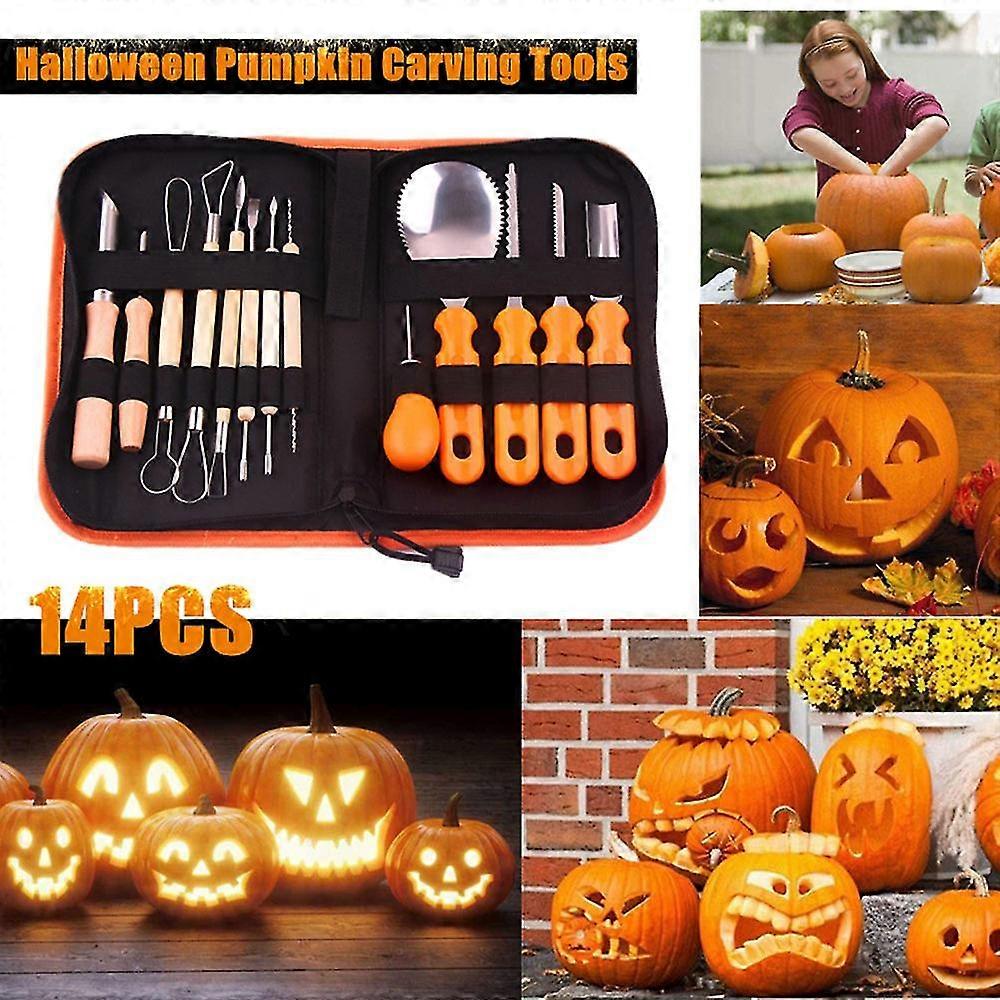 14/13/8/5pc Halloween Professional Pumpkin Carving Tools Pumpkin Light ...