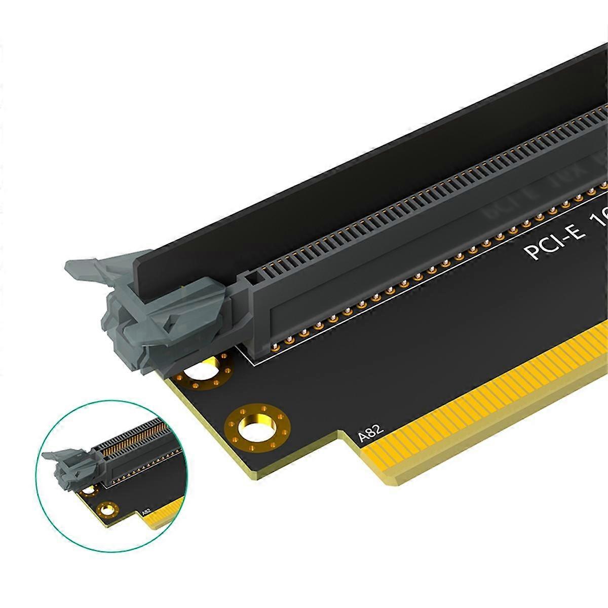 PCI-E 16X 3.0 90 Degree Reverse Male to Female Riser Card for 2U Server ...