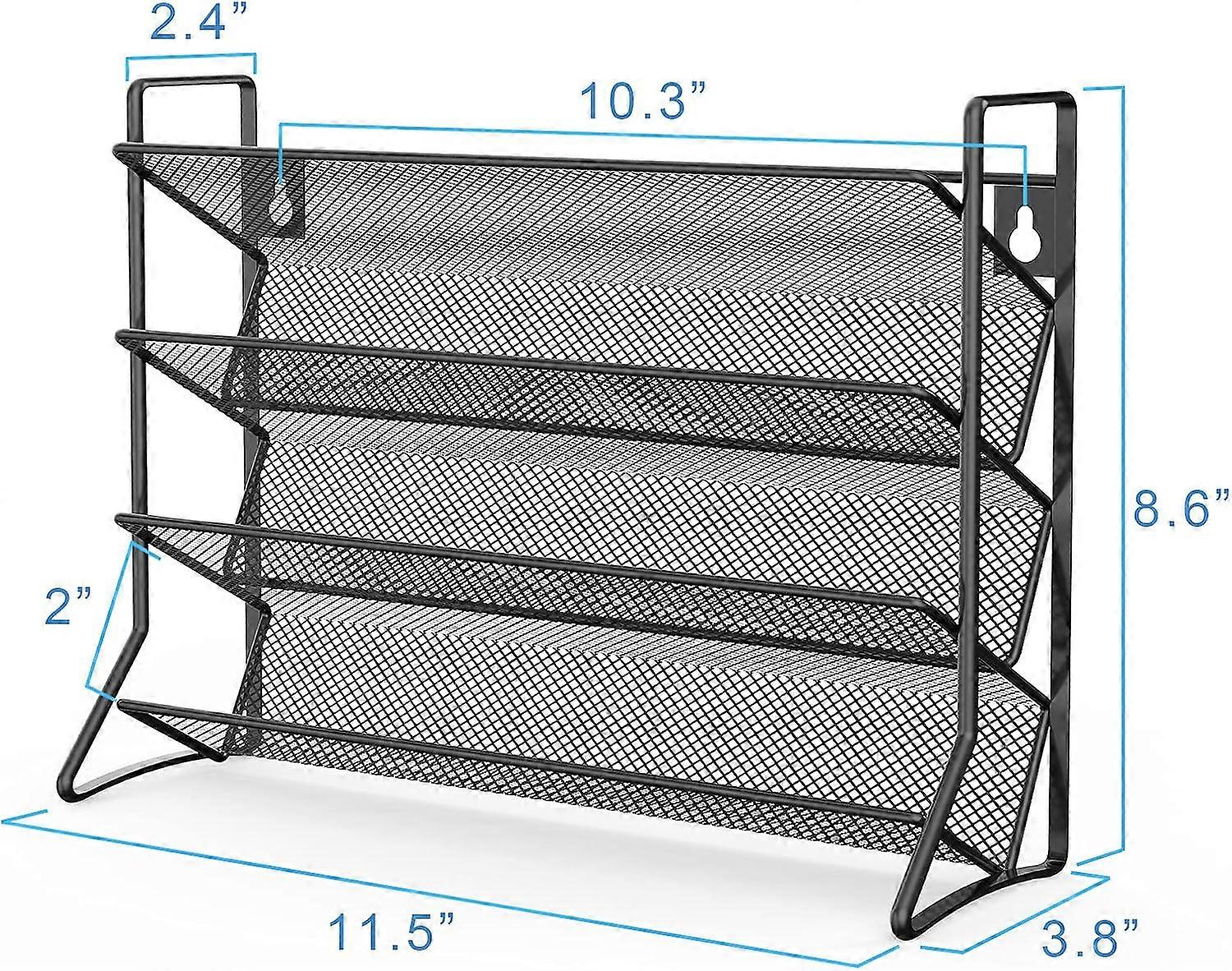 1PCS 3-Tier Spice Rack Free Standing, Counter Spice Organiser, Metal ...