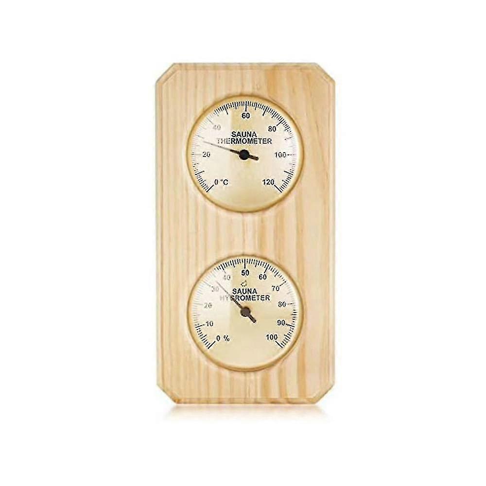 Wooden Sauna Thermometer And Hygrometer 2 In 1 Humidity Temperature ...