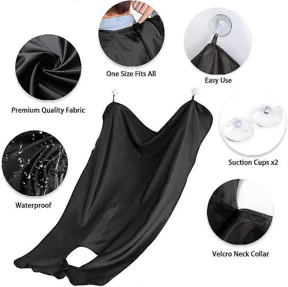 Beard Catcher - Large Beard Shaving Apron Cape With Suction Cups ...