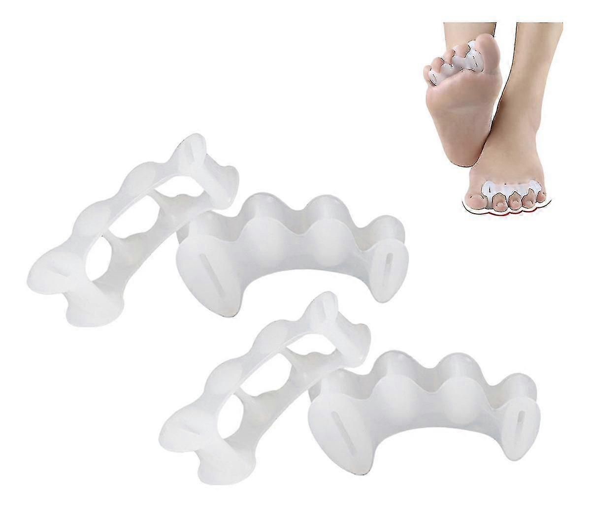 Toe Spacing Corrector Silicone Big Toe Split Toe Sleeve Toe Bunion ...