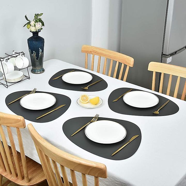 4 Seater Table Mat Set Heat Resistant Coffee Mat Non-slip Washable ...
