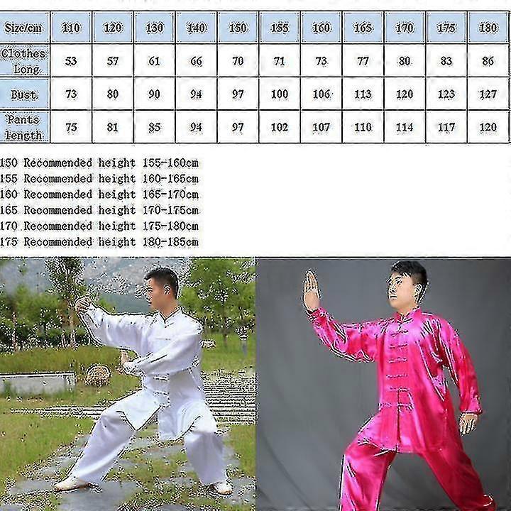 Kids Adults Chinese Tai Chi Performance Clothing Kung Fu Wushu Martial ...