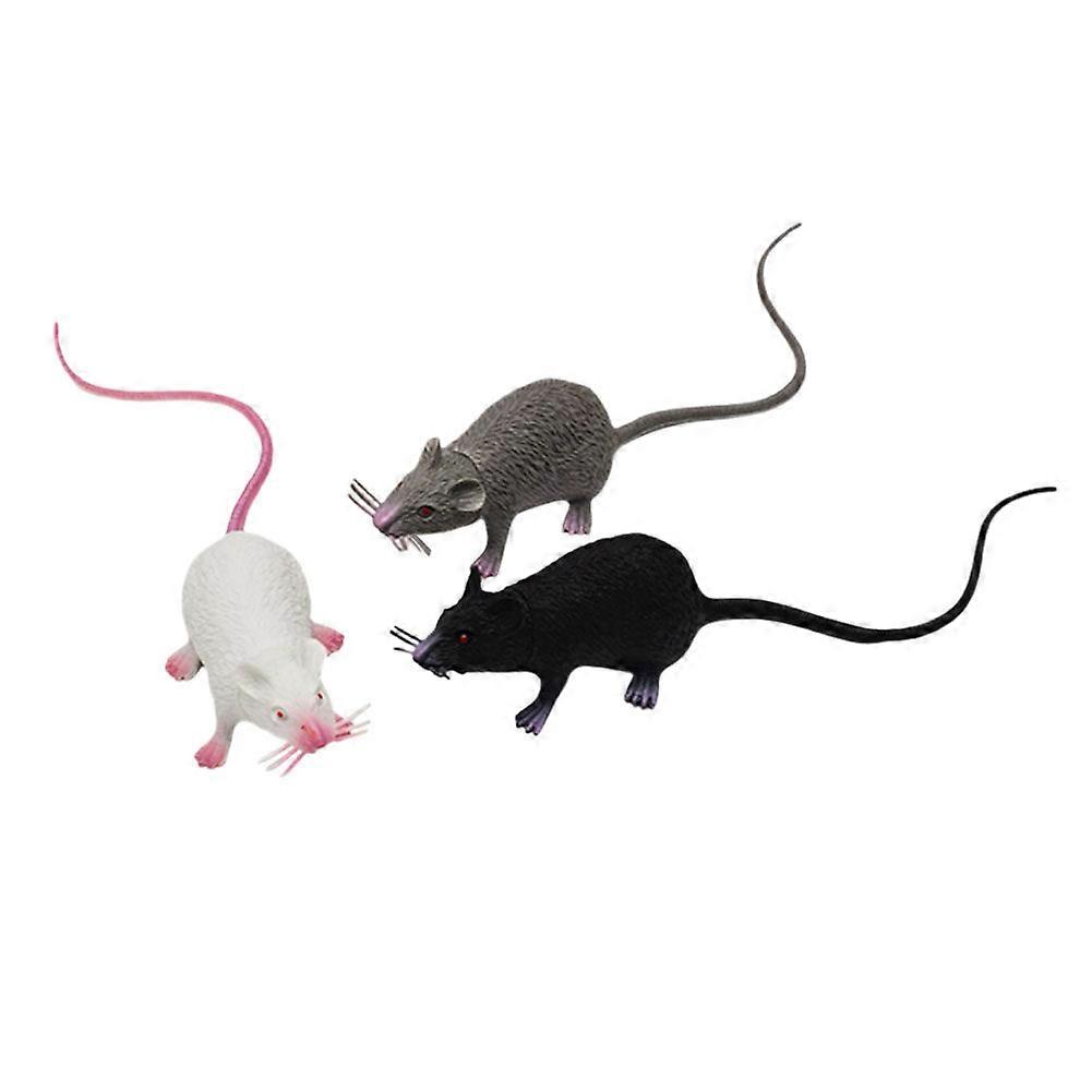 6 Pcs Plastic Mice Fake Rat Toys Decorations Realistic Plastic Mouse ...
