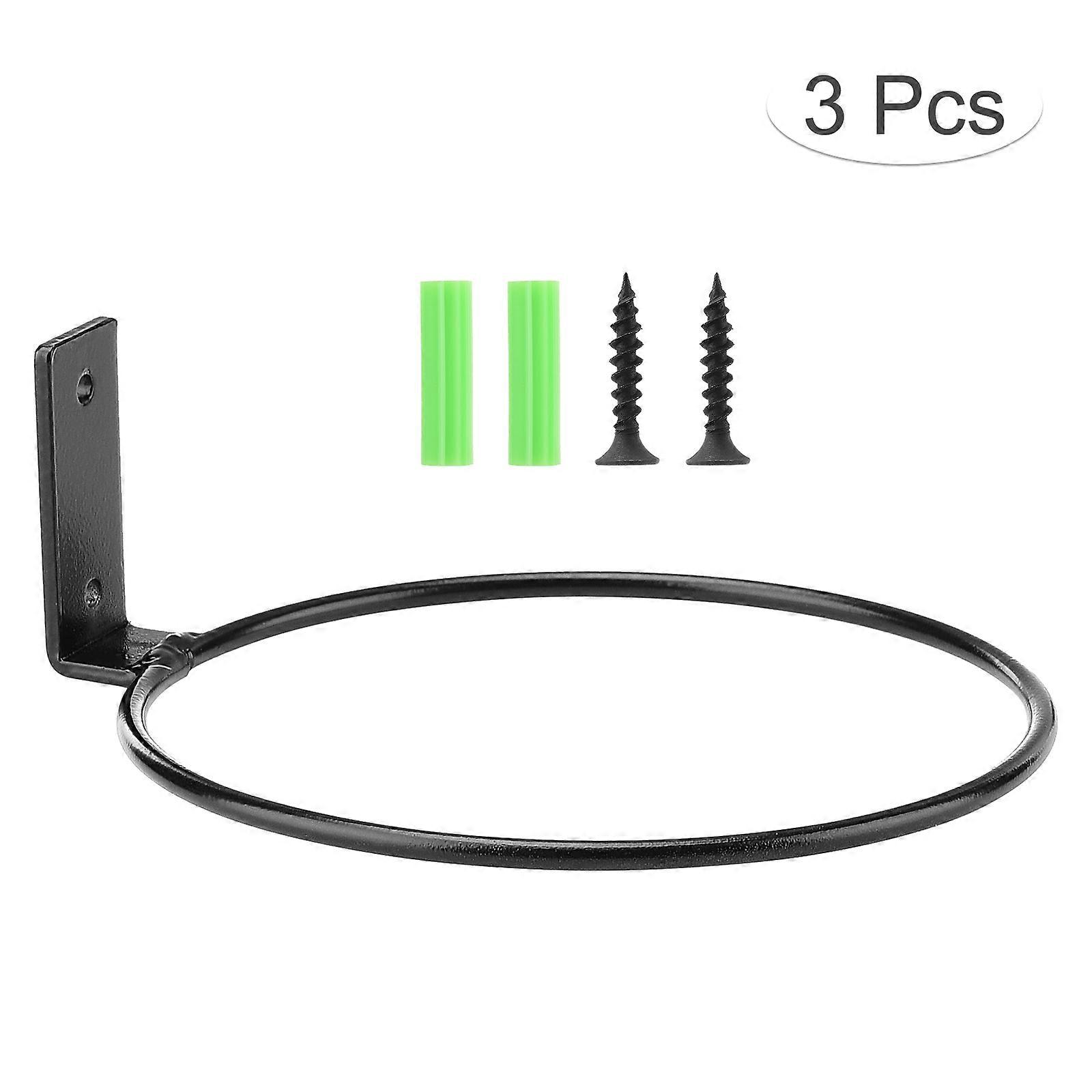 Flower Pot Holder Rings Wall Mounted, Metal Planter Pots Hook Hangers ...