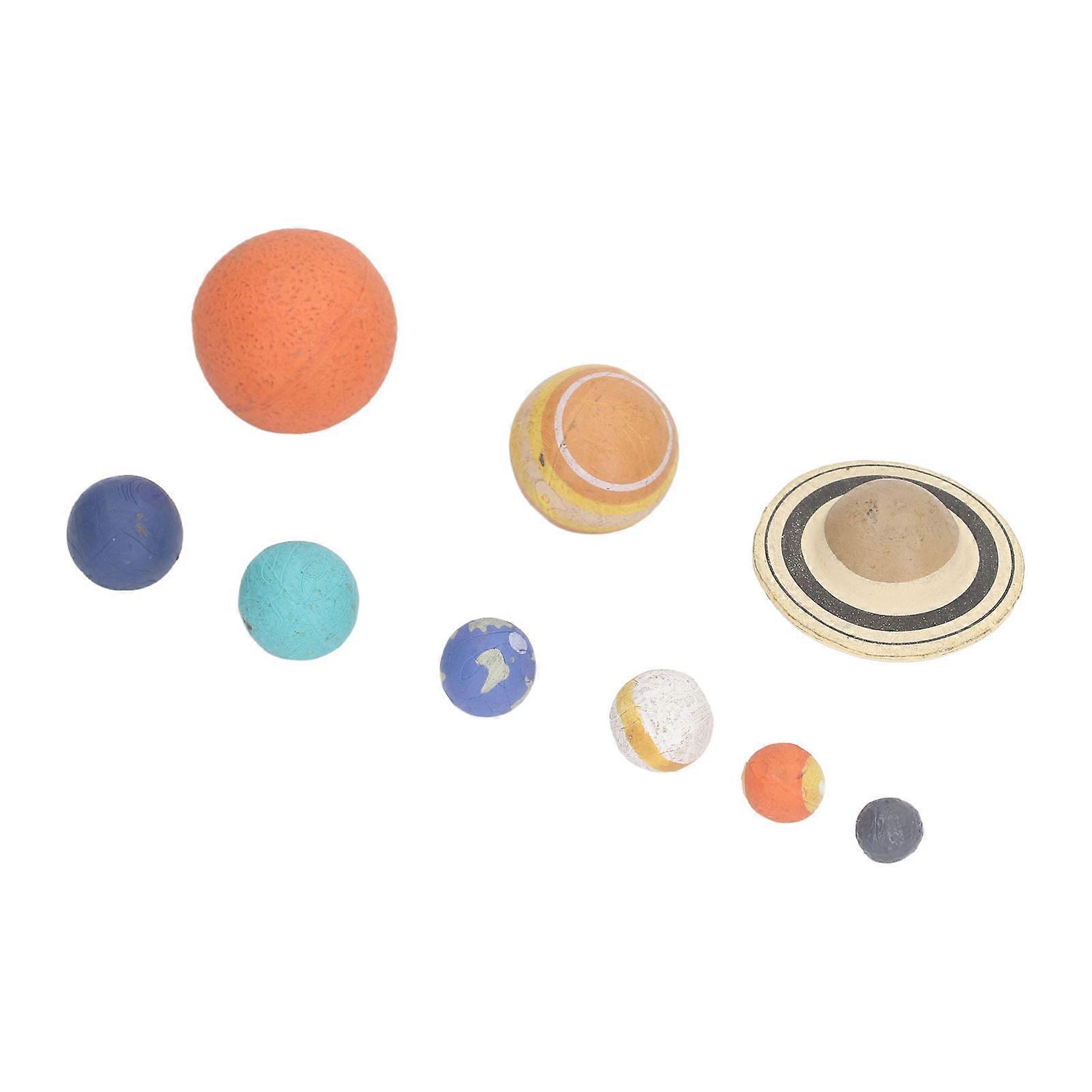 Solar System Model PVC Cute 9 Planets Figure for Kids Education Space ...