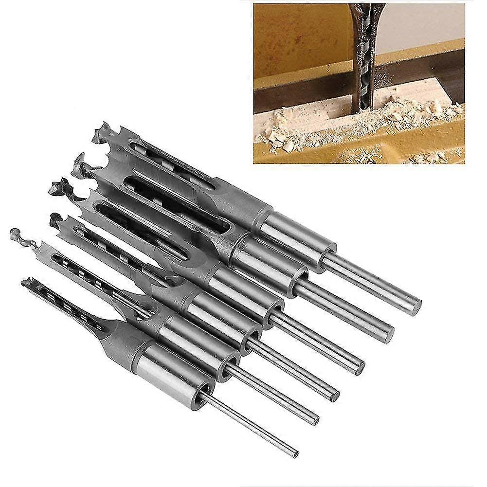 6pcs Square Hole Drill Chisel Chisel Set, Square Hole Drill Bit Sets ...