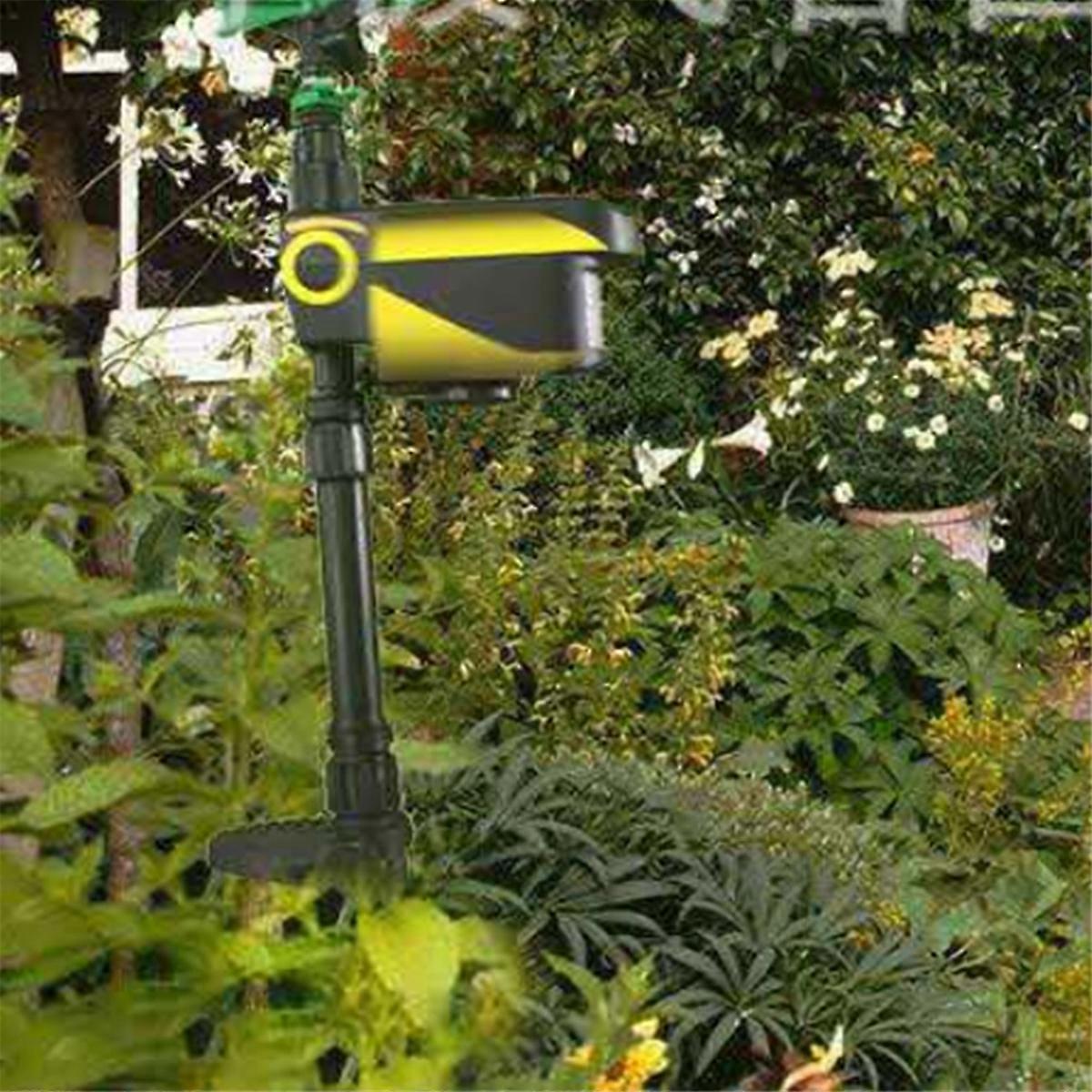 Sprinkler Automatic Rotating Large Area Solar Motion Activated Animal ...