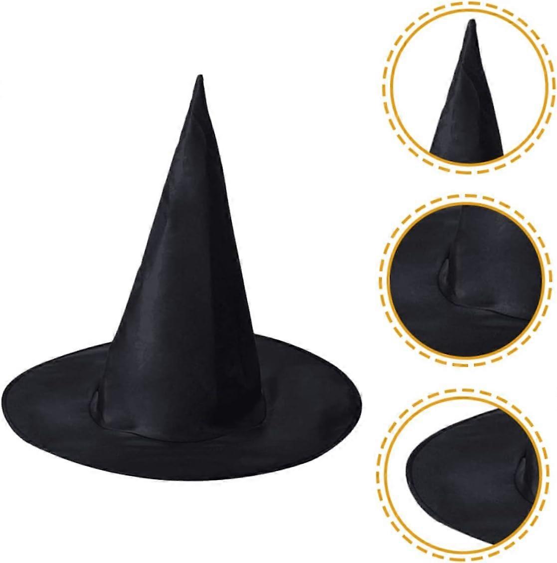 12-Pack Halloween Wizard Hats for Adults Cosplay Costume Party Witch ...