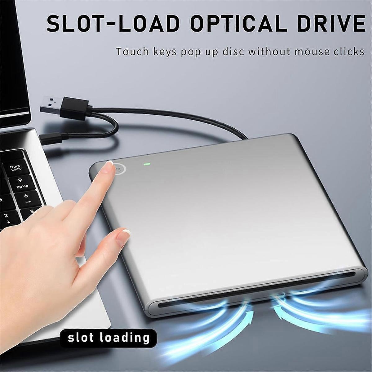 External DVD Drive for PC - Slot-in USB-C Super Drive CD/DVD Burner ...