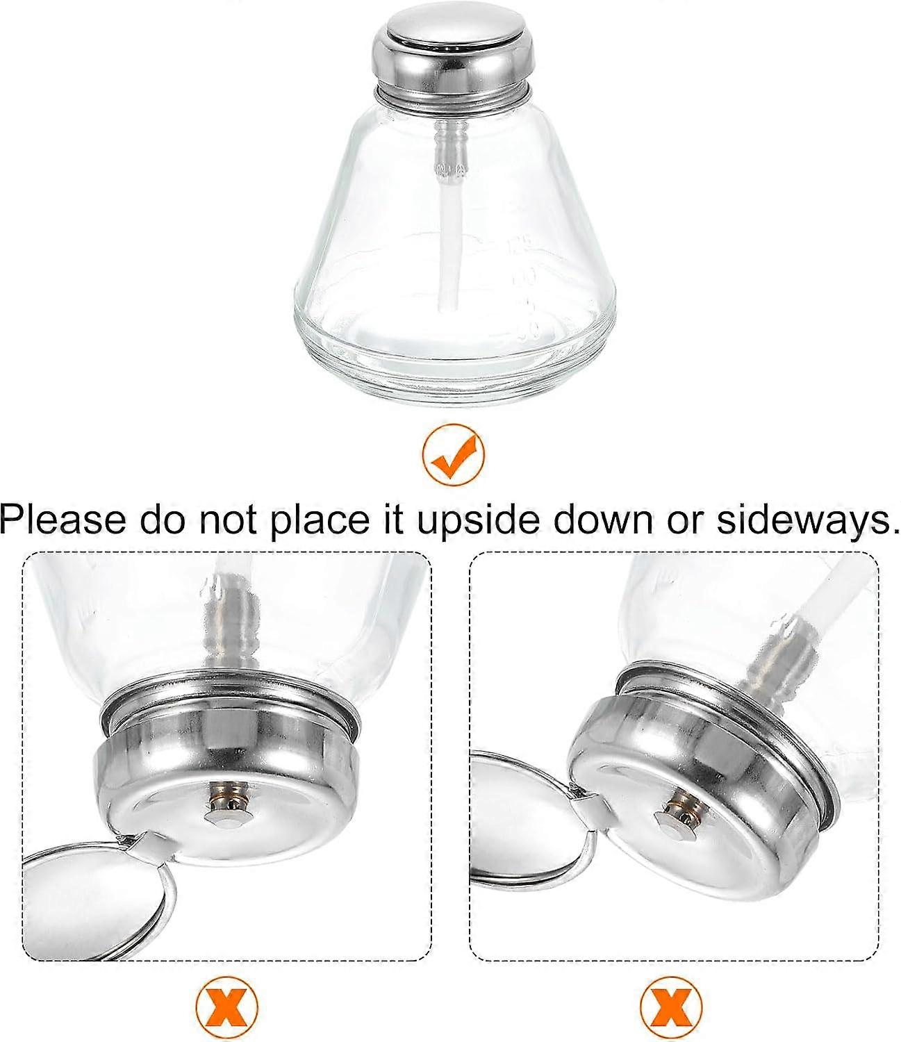 2 x solvent alcohol dispensers, 180 ml, conical liquid dispensers, pump ...