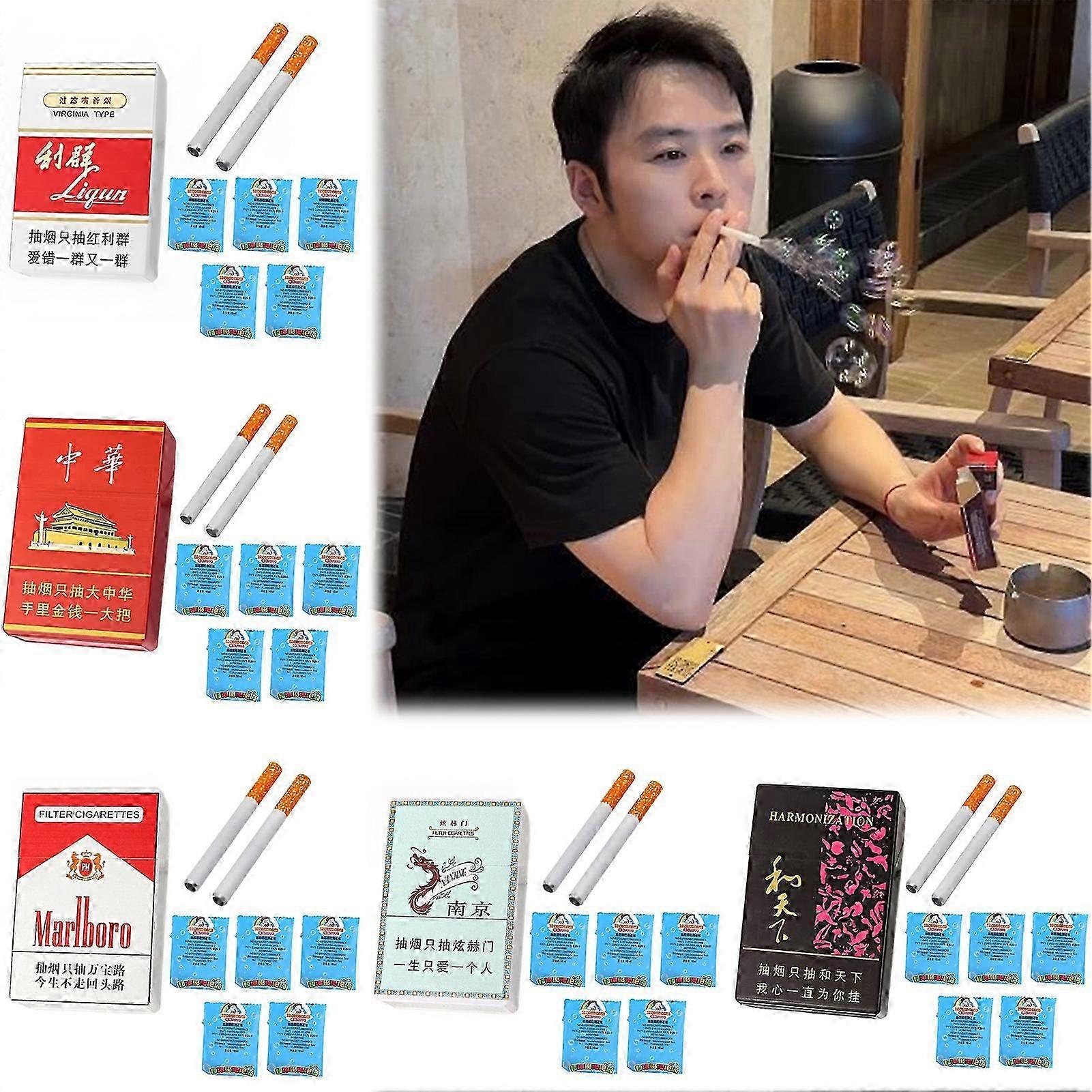 Simulated Cigarette Box Bubble Blower - Stress Relief Fidget Bubble Maker Sensory Toy, Office ...