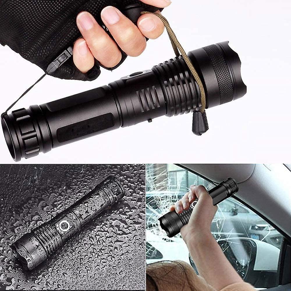 5000 Lumens Usb Rechargeable Led Flashlight,18650 Battery Included16 ...