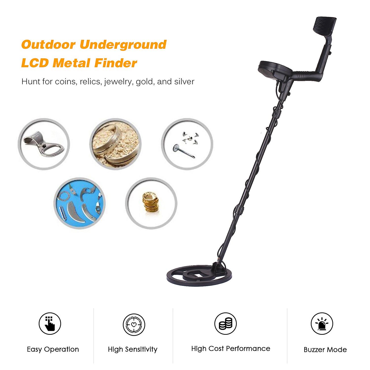 Md-810 outdoor metal finder underground metal detector lcd treasure ...
