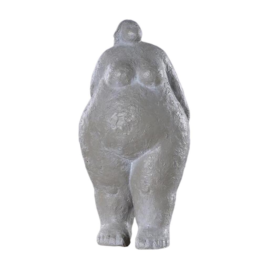 Fat Woman Figure Statue Lady Figurine Sculpture Resin Desktop Decor ...