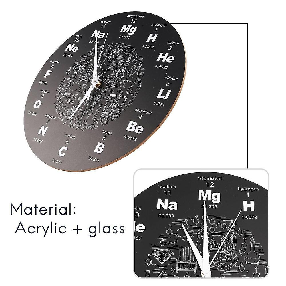 Periodic Table Of Elements Wall Art Chemical Symbols Wall Clock ...
