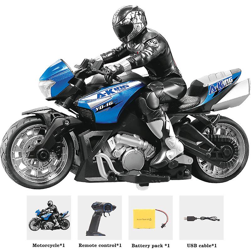 1:8 2.4g Remote Control Motorcycle Children's Toy Stunt Sports Car ...