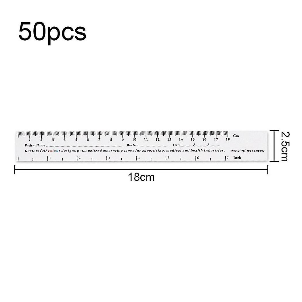 18cm / 7'' Educare Wound Ruler (paper) Wound Measuring Tape (pack Of 50 ...