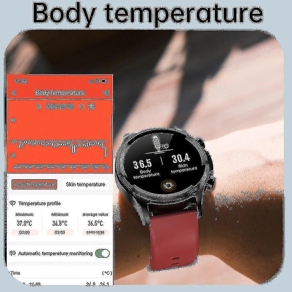 E400 smart watch real-time non-invasive blood sugar ECG+PPG body ...