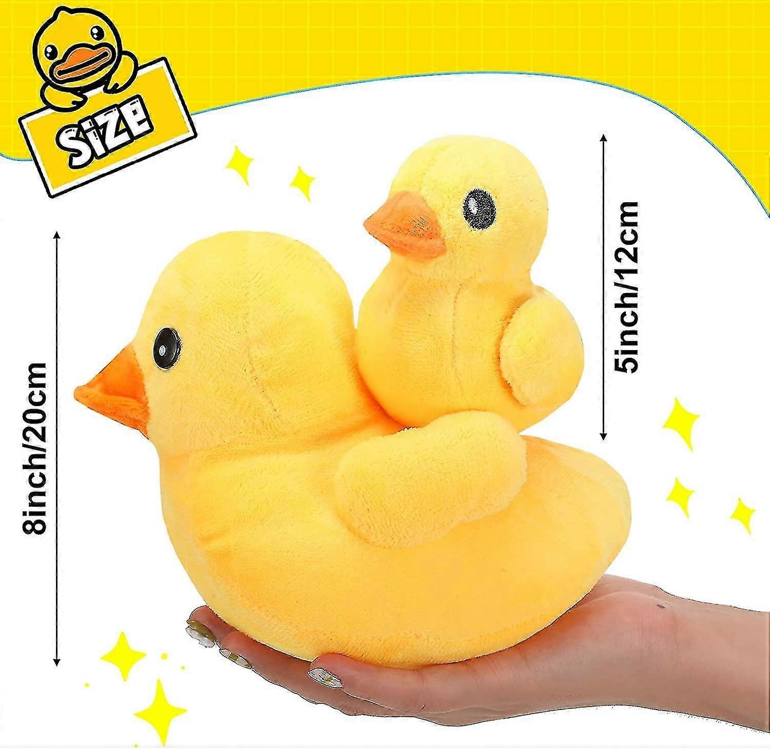 6 Pieces Duck Stuffed Animals With Babies Duck Playset Toy 8 Inch Stuff ...