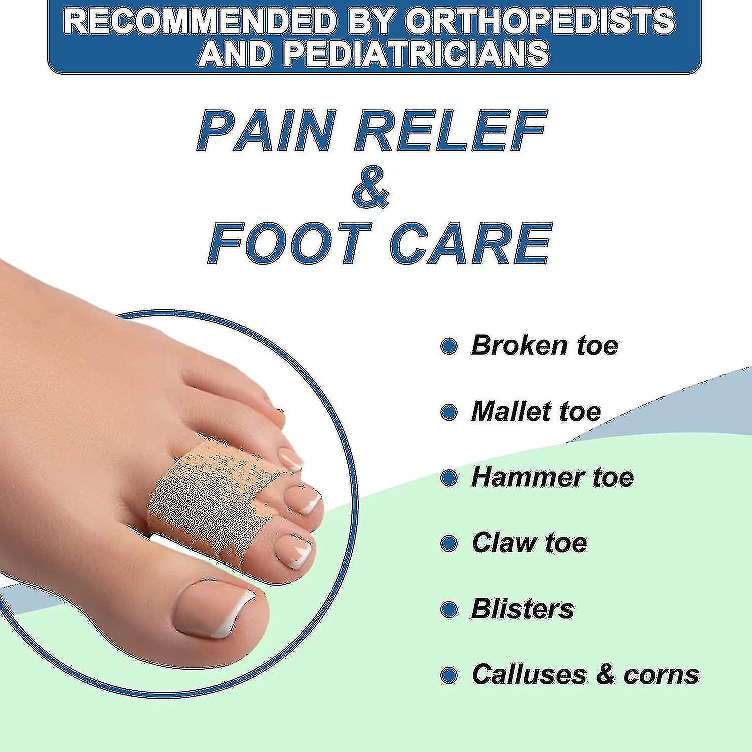 Bandages Broken Toe Splints Pads To Correct Hammer Toes, Broken Toes ...