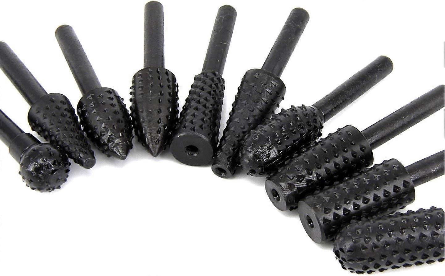 10 Wood Rasp Set Rasp Set Wood Shank Milling Kit Drill Bit Drill Tools ...