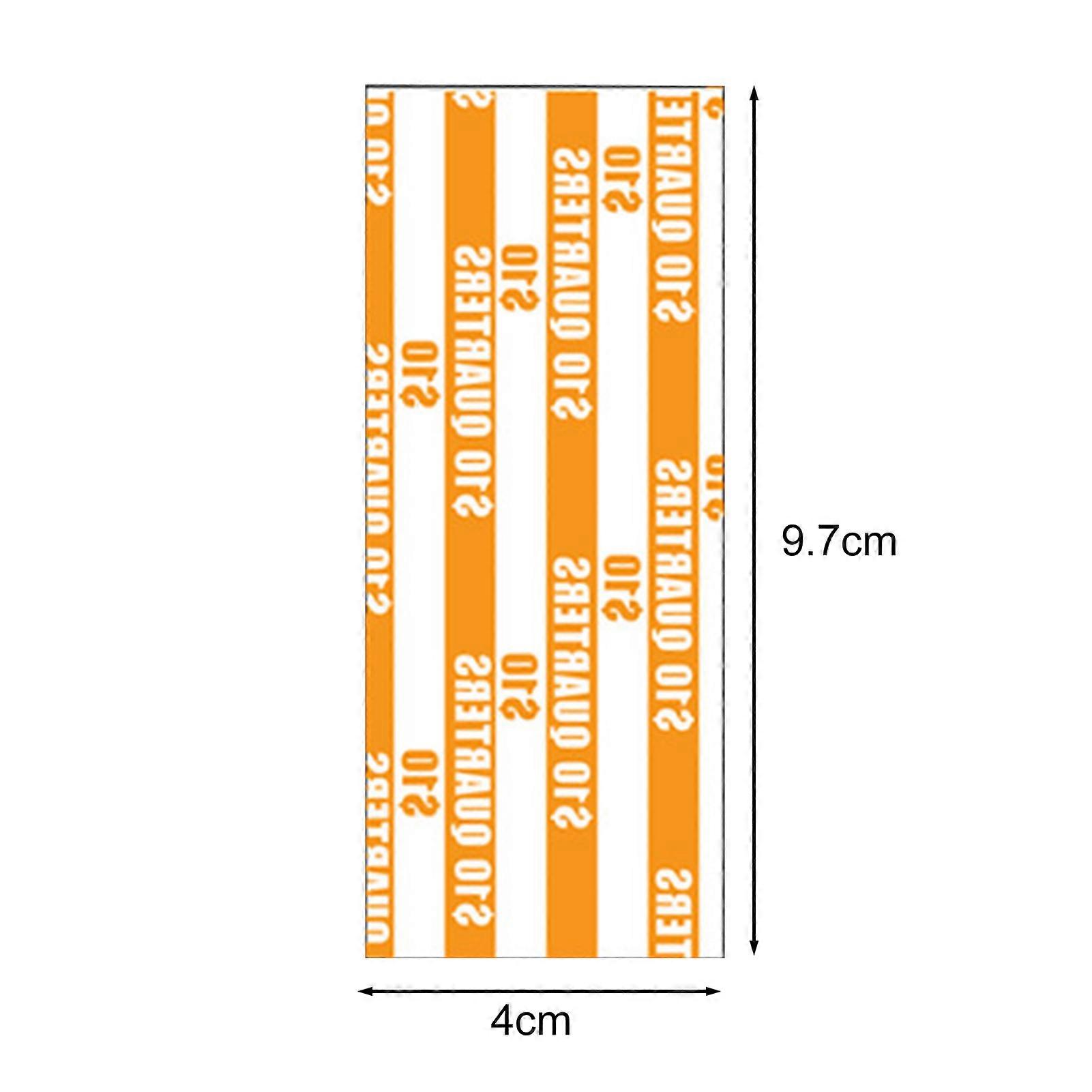 100Pcs Coin Wrapper Assorted Flat Coin Rolls Wrappers Kraft Paper 4 ...