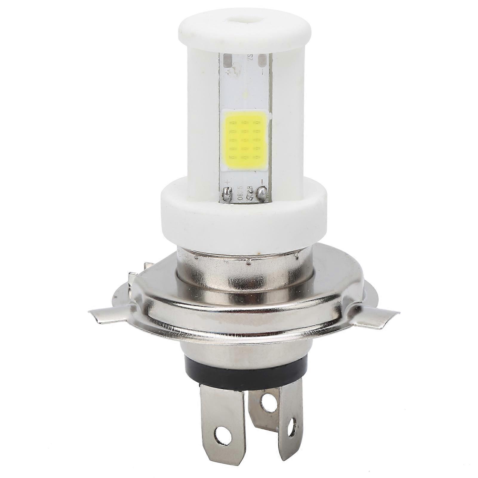 H4 LED Motorcycle Headlight Bulb High/Low Beam White Light 1080LM 6500K ...