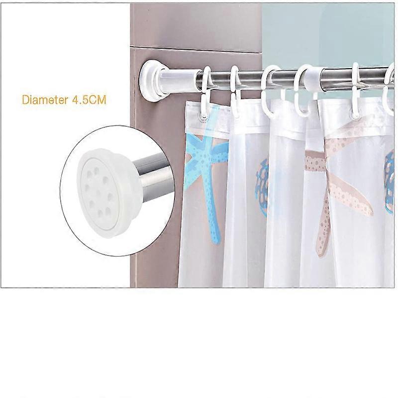 KINLO shower curtain rod 50-80CM rotating adjustable shower rod also as ...