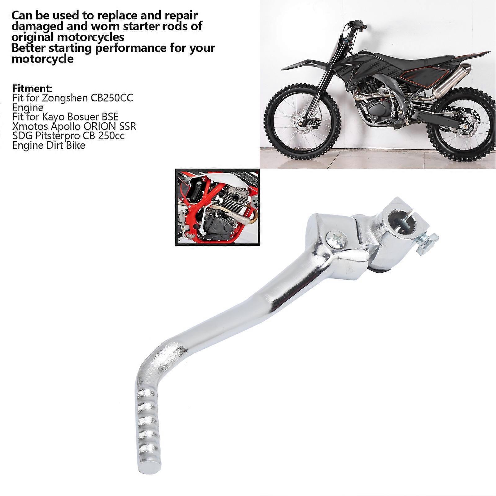 Motorcycle Kickstart Lever Pedal Steel Alloy Smooth Surface Fit for ...