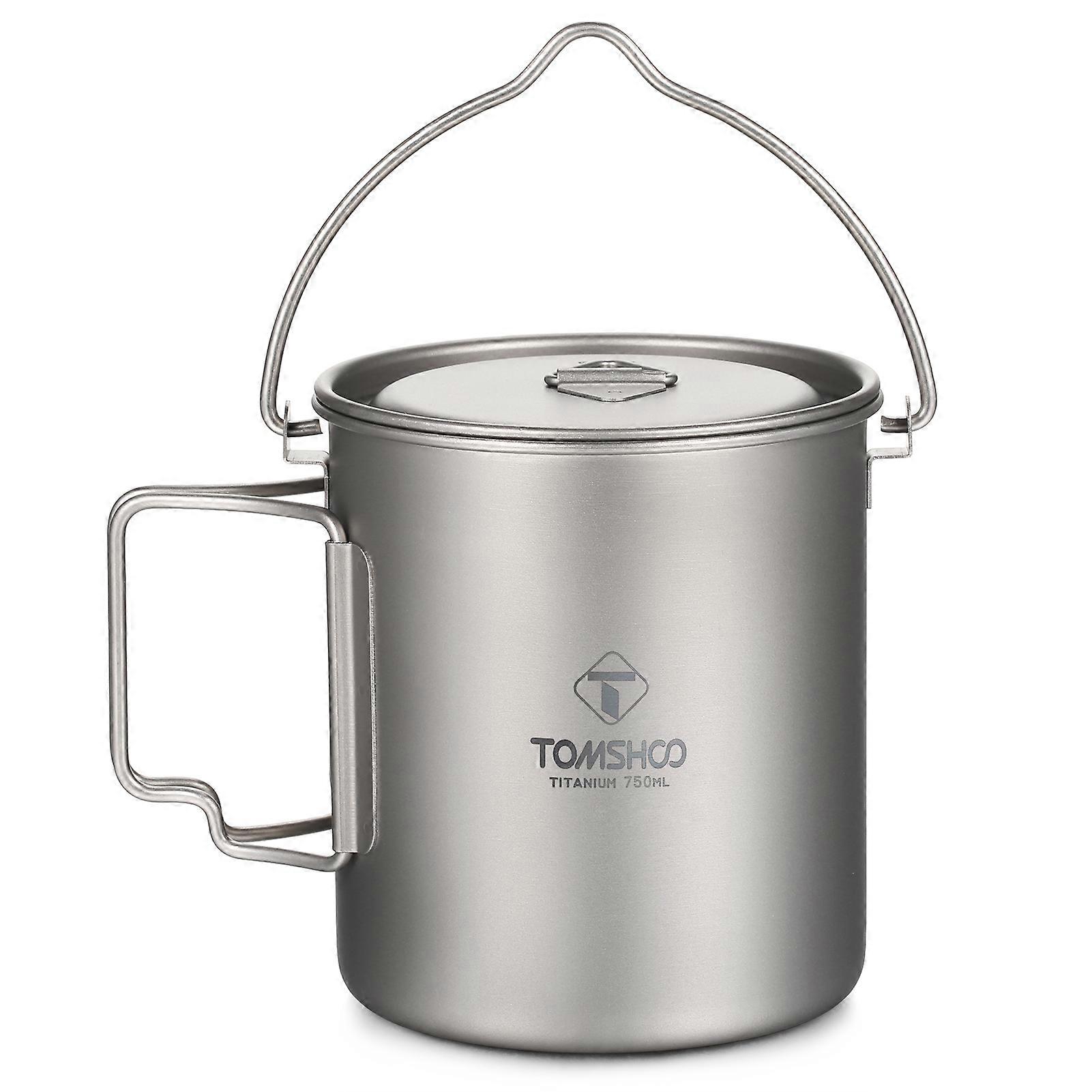 TOMSHOO Titanium Pot 750ml/900ml/1100ml/1600ml/2000ml/2800ml Ultralight ...