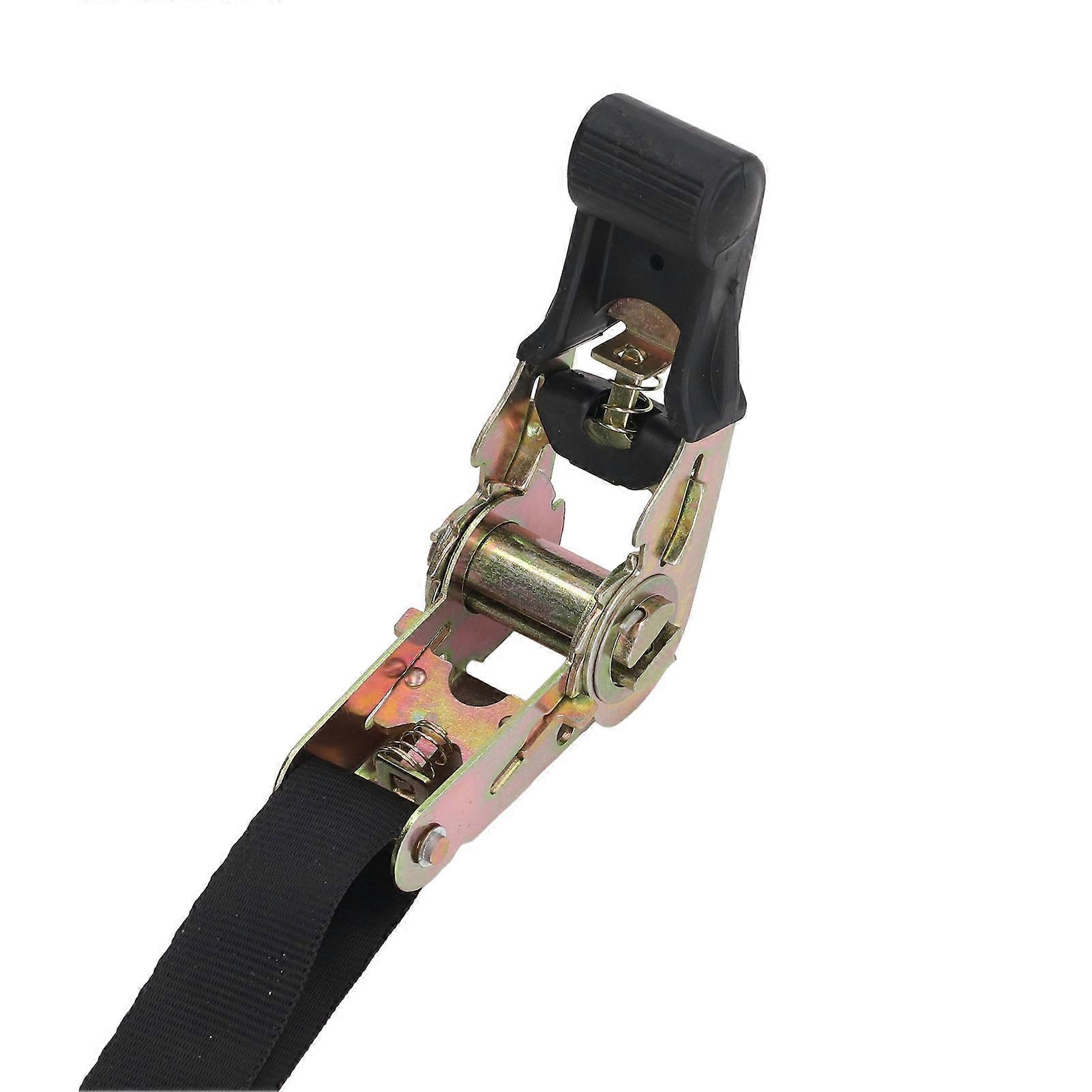 4 Sets Ratchet Tie Down Strap 25mm Width 10ft Long S Hooks for Securing ...