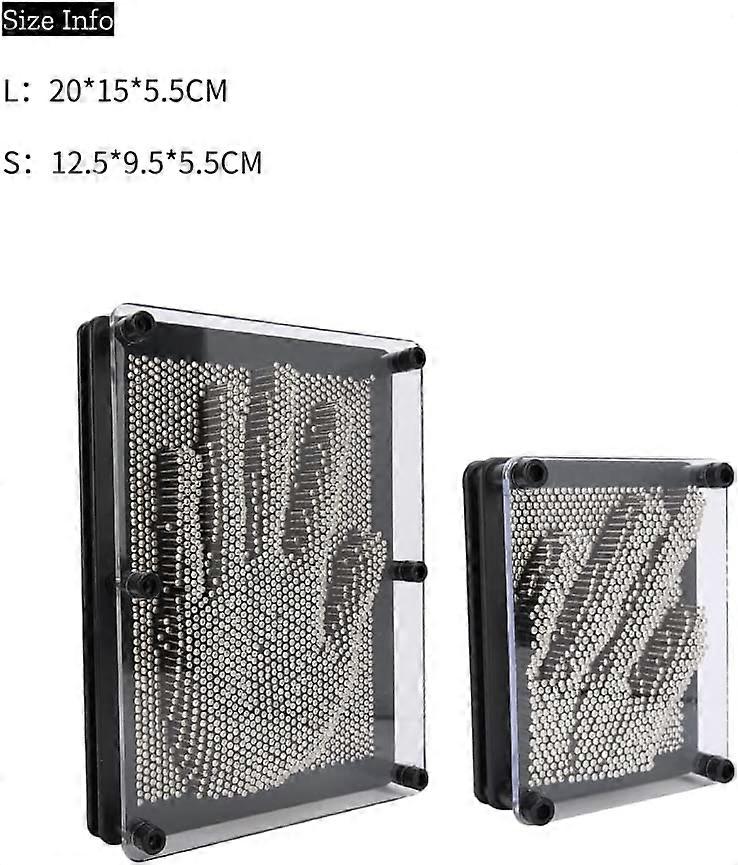 3D Clone Pin Art Toy Hand Mold Metal Board Handprint Needle Toy Gift ...
