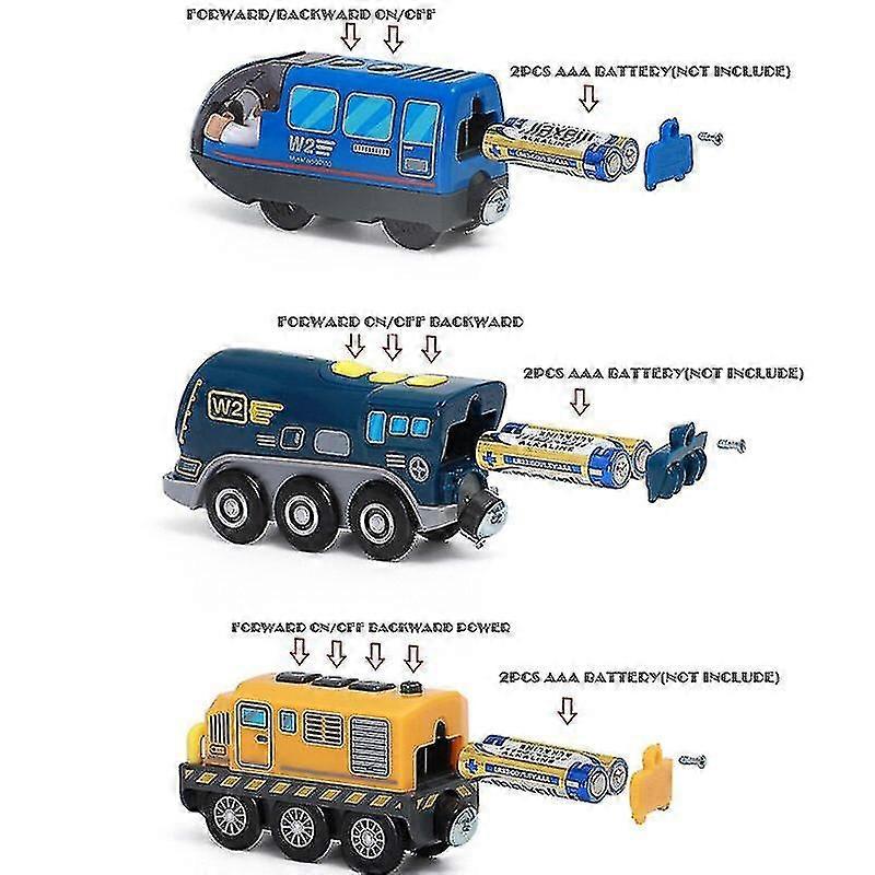 Battery Operated Locomotive Train Set Powerful Engine Bullet Electric ...