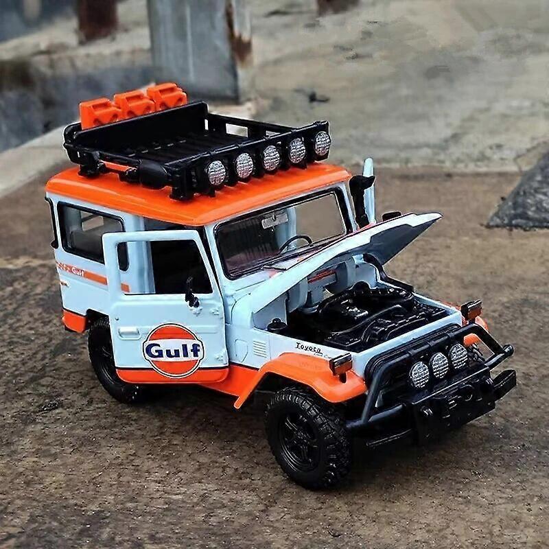 1:24 FJ CRUISER FJ40 Gulf Version Alloy Car Model Diecasts Metal Toy ...