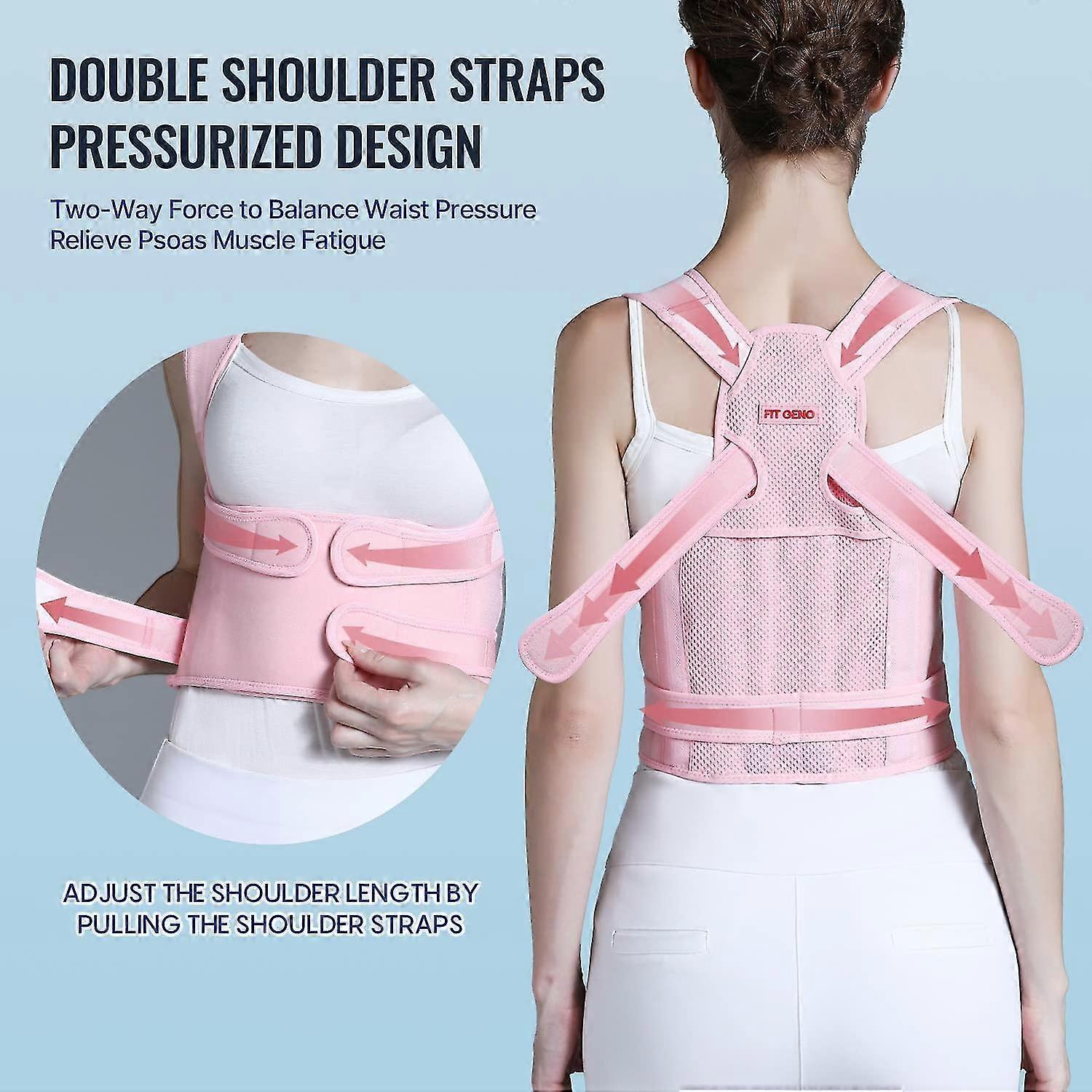 Back Brace And Posture Corrector For Women And Men, Back Straightener ...