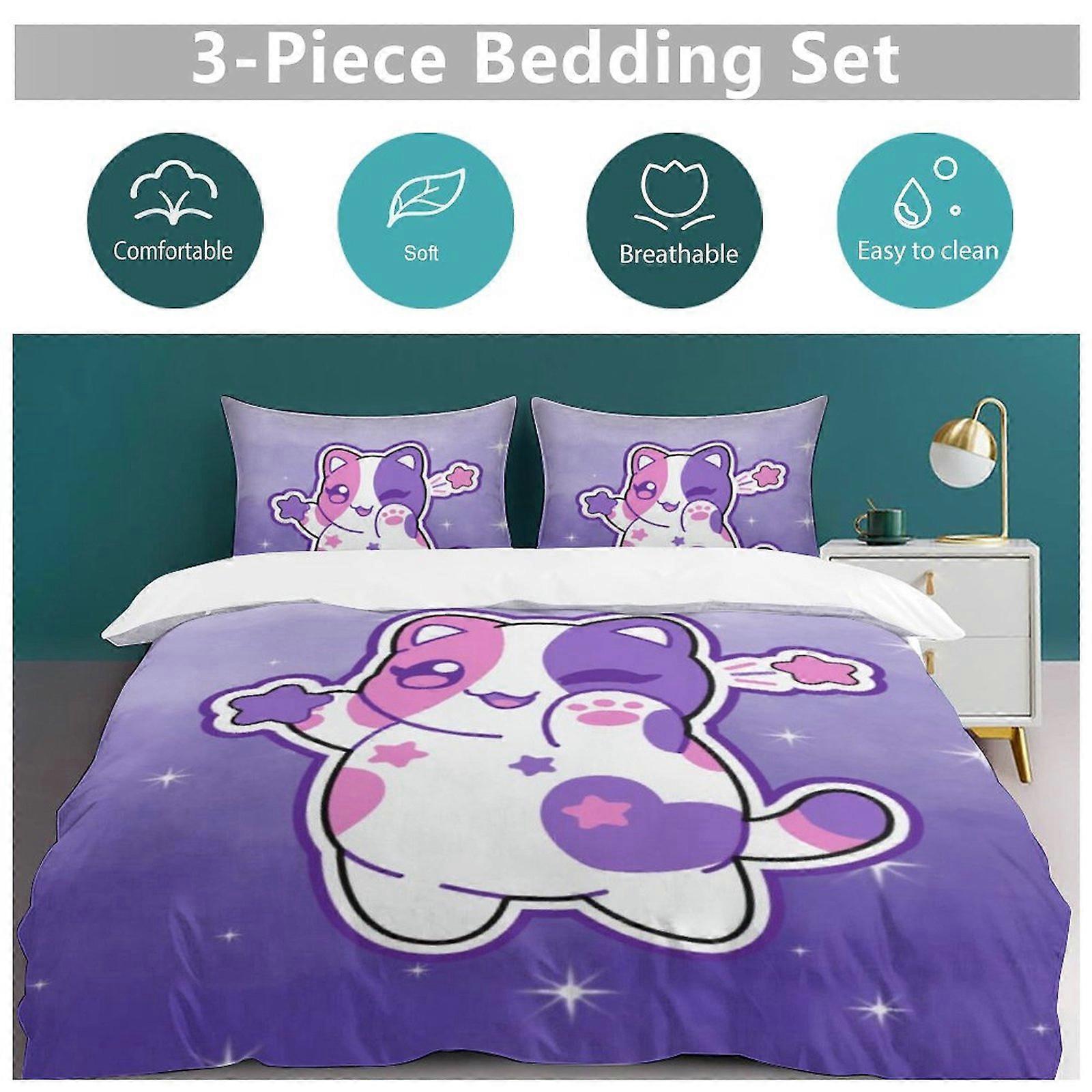 Bedding set XU644 Aphmau Down Duvet Cover Lightweight 3-piece Set, 1 ...