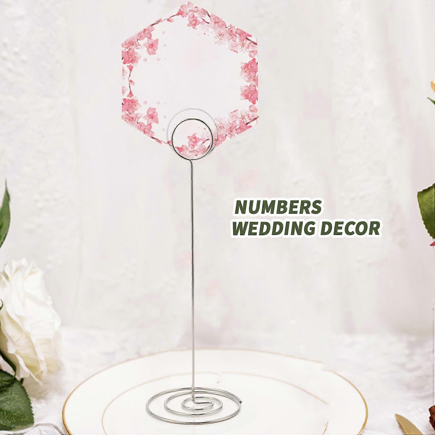 15 Pack 8.75 Inch Tall Table Number Holder, Place Card Holder, Table ...