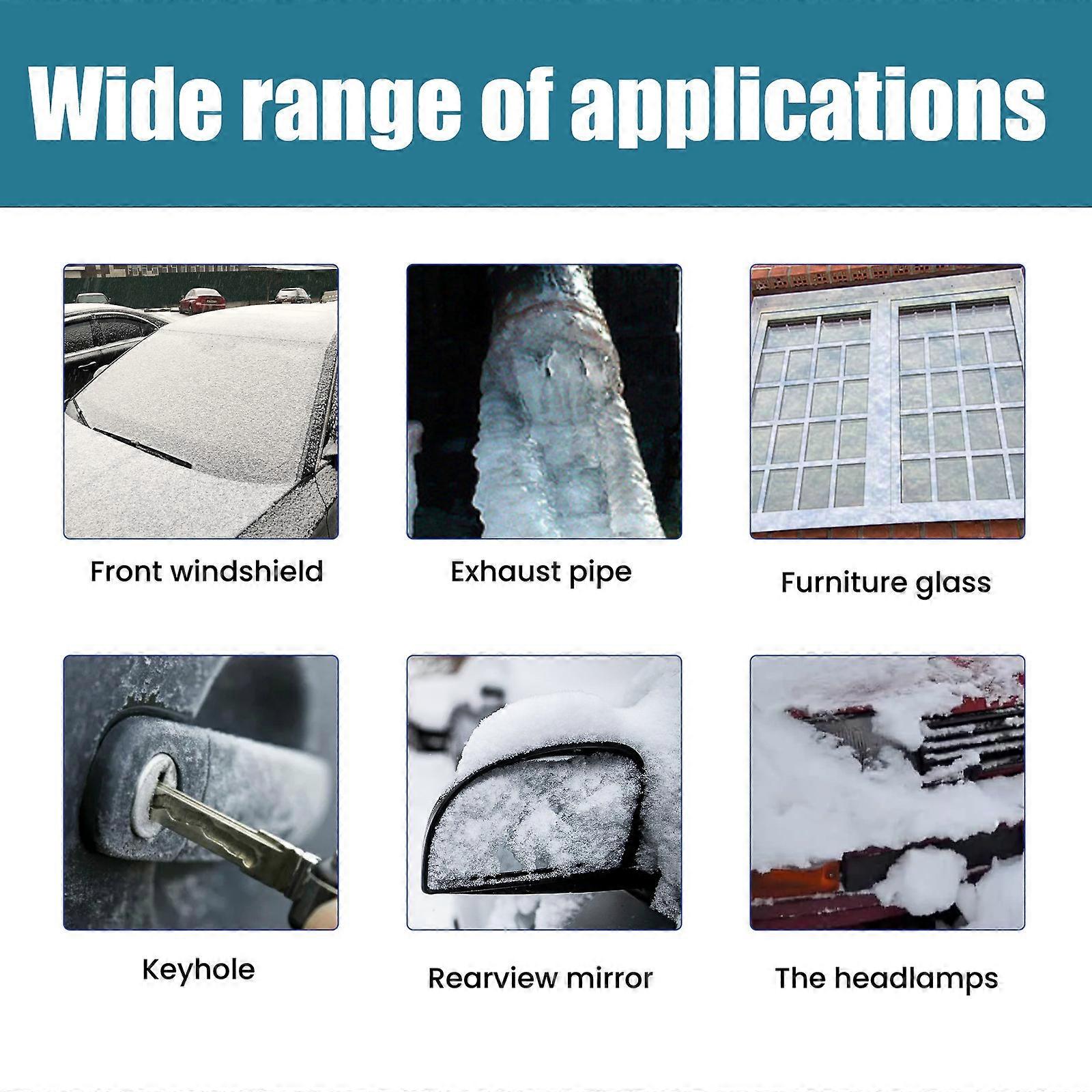 Auto-Deicing Spray, Fast Ice Melting Spray, Ice-Off Windshield Spray De ...