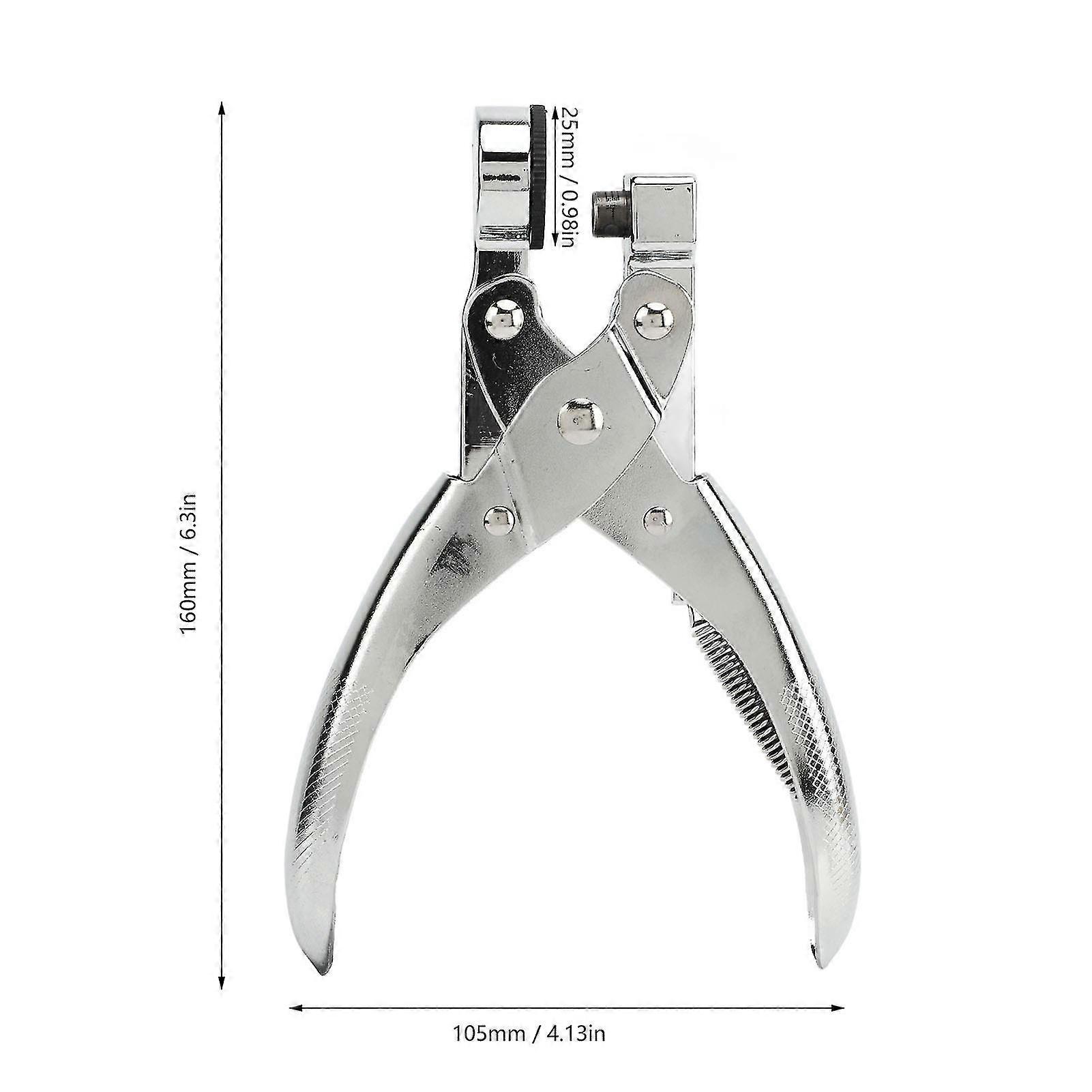 Hole Punch Plier Zinc Alloy Sliver Handheld Paper Puncher Tool For Home ...