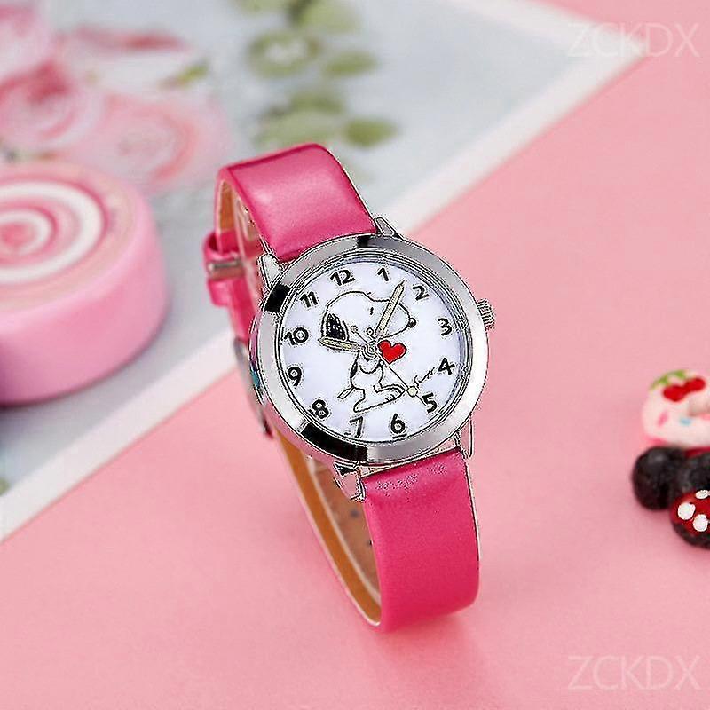 Snoopy Children's Cartoon Quartz Watch Fashion Animation Boy Girls ...