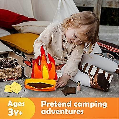 Kids Camping Toys Plush Toy Campfire,Dramatic Play Toys For Preschool ...