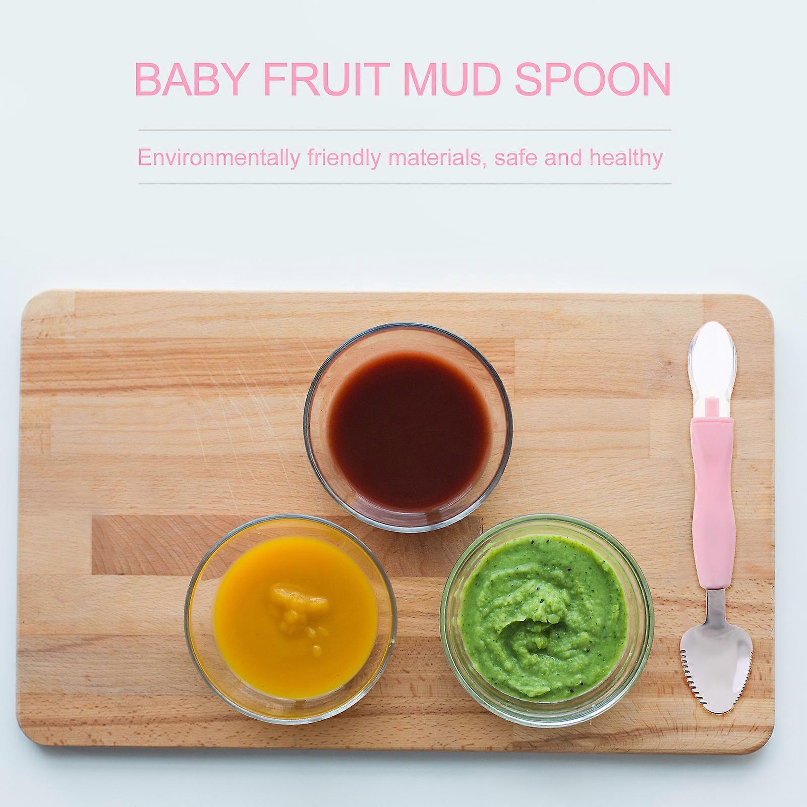Baby Fruit Scraper Spoon Fruits Mud Scraping Spoon Baby Food Scrapping ...