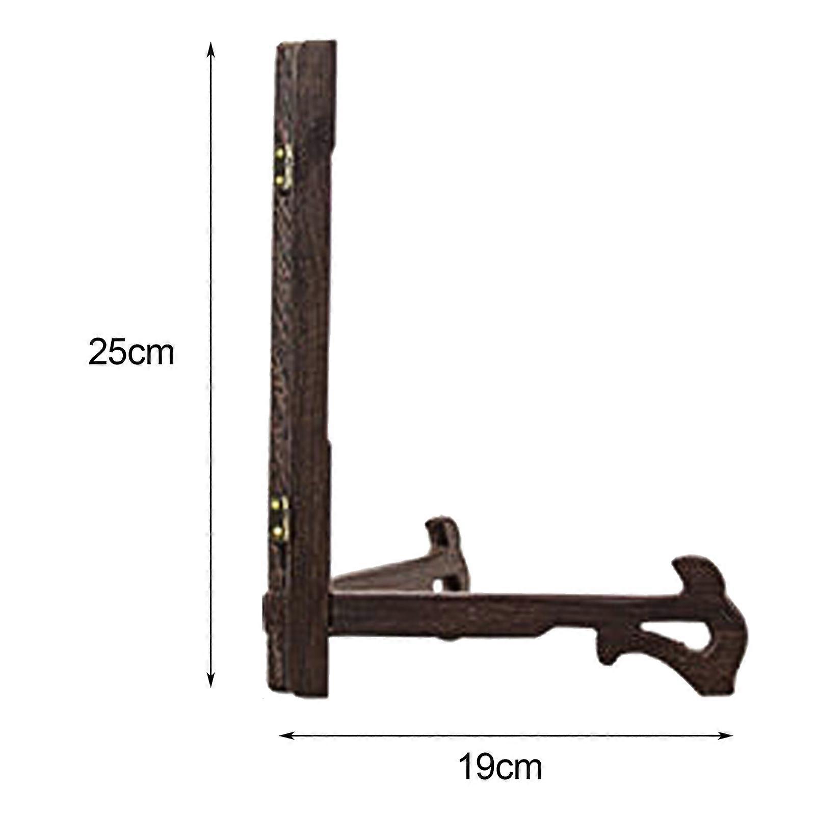 Wooden Plate Stand Sturdy Display Rack Secure Hold Versatile Picture ...