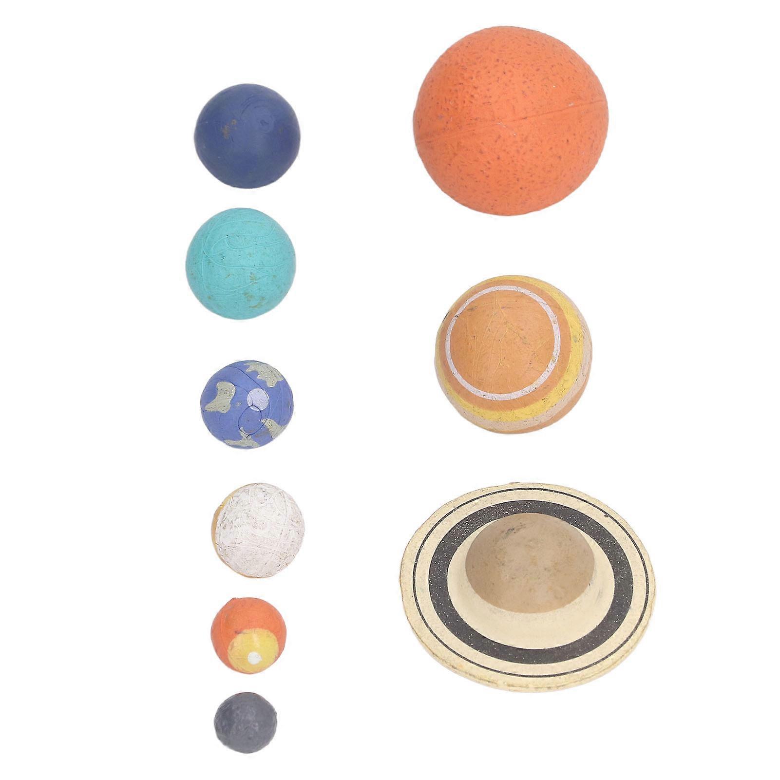 Solar System Model PVC Cute 9 Planets Figure for Kids Education Space ...