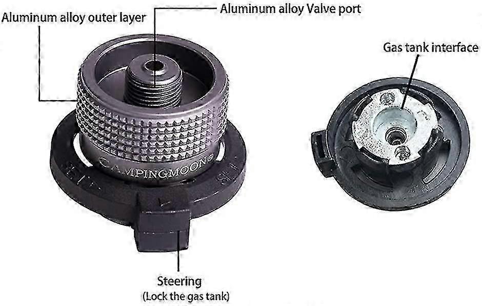 Locking Conversion Adapter, For Nozzle Bottle Type/butane Gas Cartridge ...
