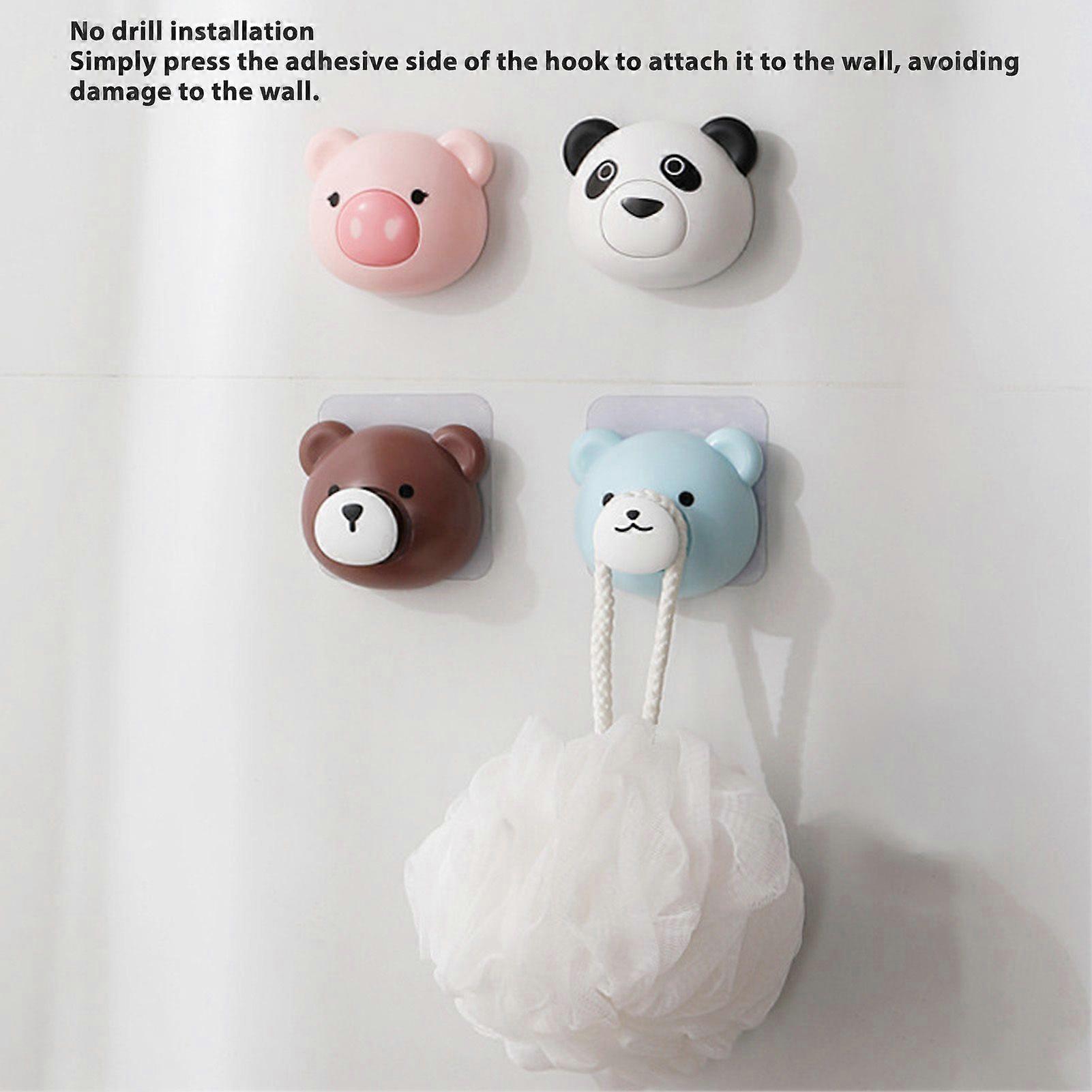 Cartoon Animal Hook Multi Purpose Strong Bearing Capacity Cute Wall ...