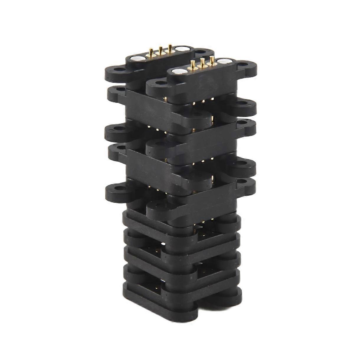 10 Pairs Spring Loaded Magnetic Pogo Pin Connector 3 Positions Magnets ...