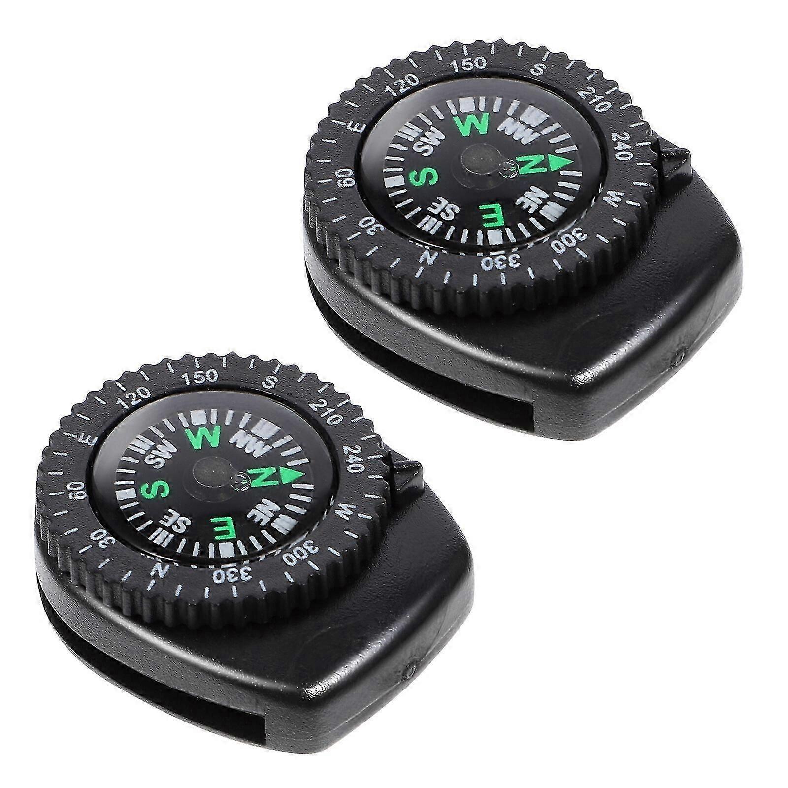 2 PCS Detachable Compass Waterproof Portable Compass Camping Compass ...